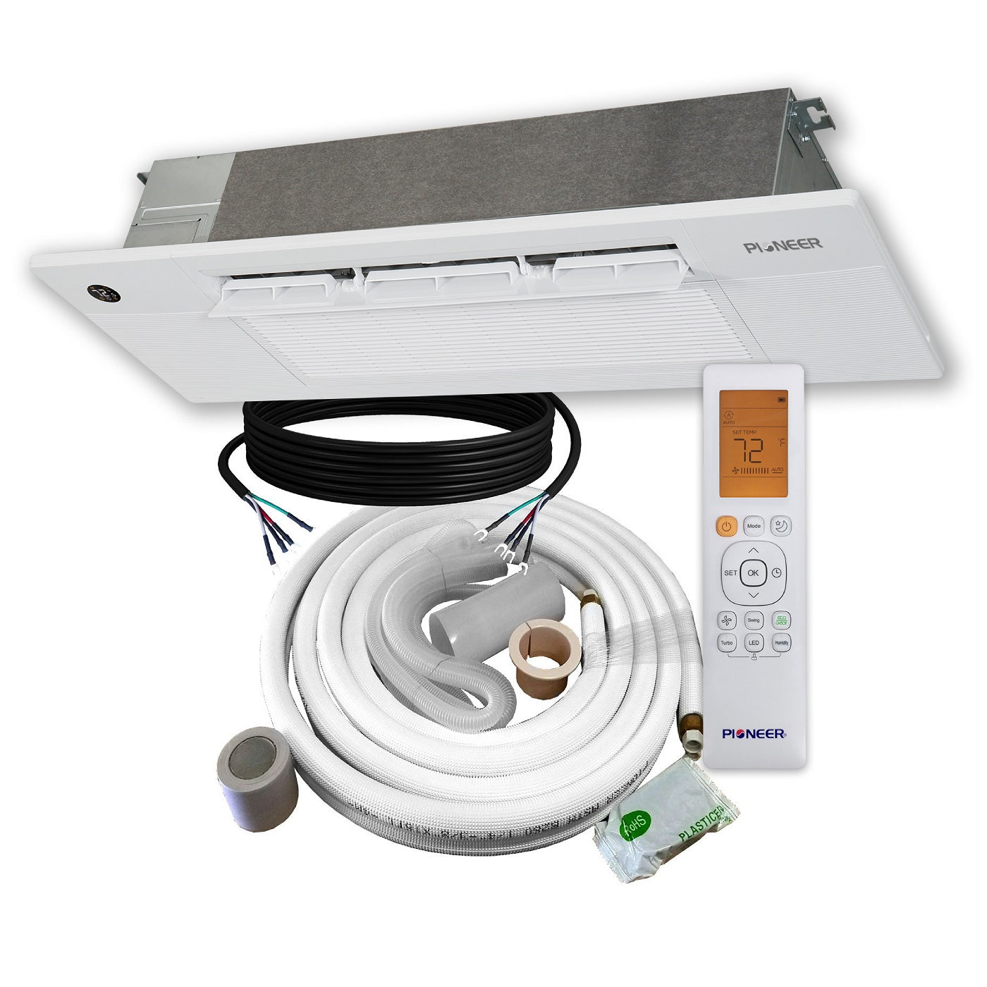 Pioneer® Multi Zone 9,000 BTU Quantum Series One-Way Ceiling Cassette ...